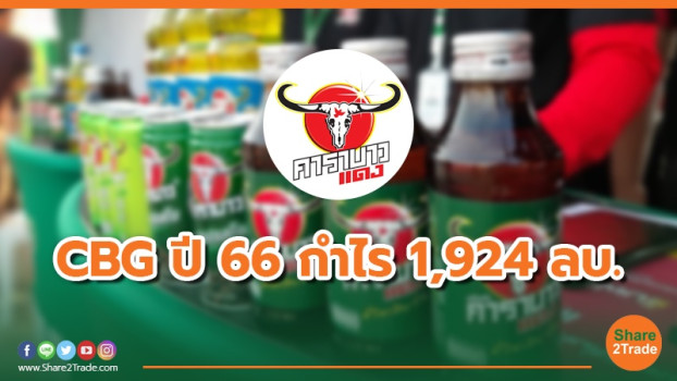CBG ปี 66 กำไร 1,924 ลบ. | Share2Trade